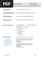 TransCelerate BioPharma Abbreviated CV Template Version 4.1 Q3 2019 ...