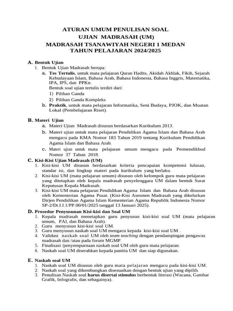 Aturan Umum Penulisan Naskah Tulis Um Ok | PDF