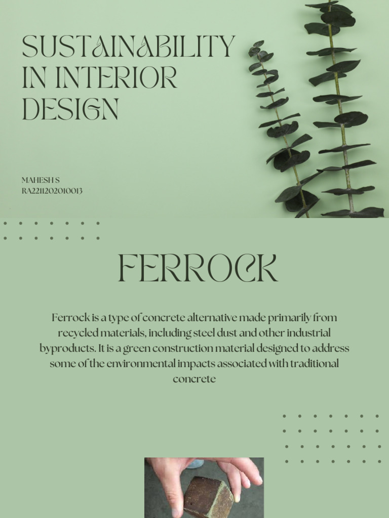 Ferrock: A Sustainable Concrete Alternative | PDF