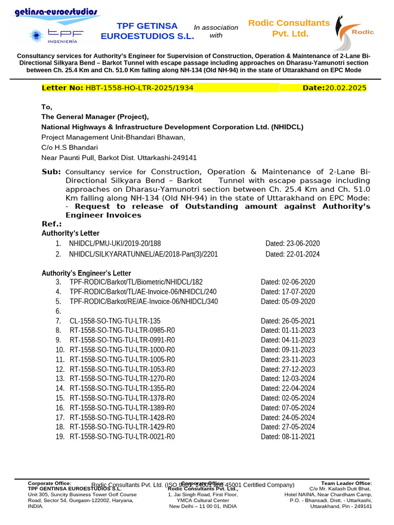 R1-Draft-Request To Release of Outstanding Amount Against Authority's ...