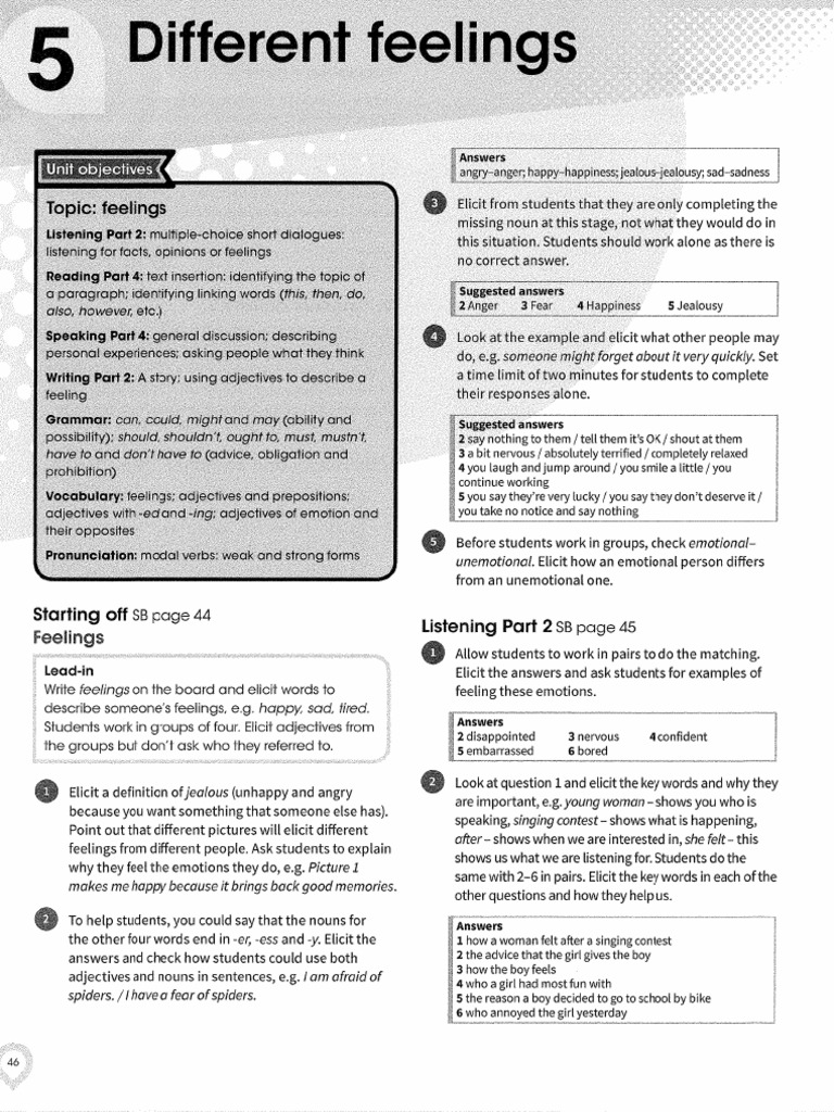 Script Bài Nghe Part 2 Unit 5 (p.45) | PDF