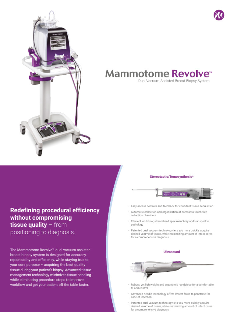 mammotome-revolve-system-en - 생검 바늘 | PDF | Biopsy | Medical Specialties