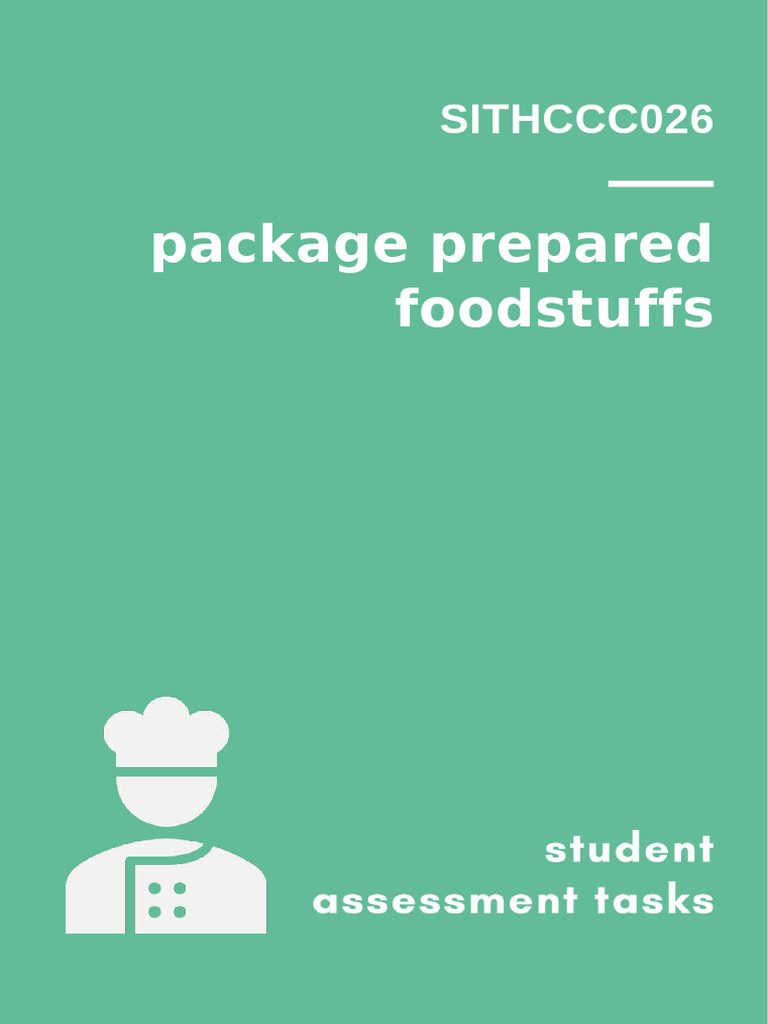 SITHCCC026 Student Assessment Tasks | PDF | Food Safety | Paperboard