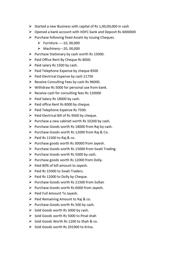 Tally Test Paper | PDF
