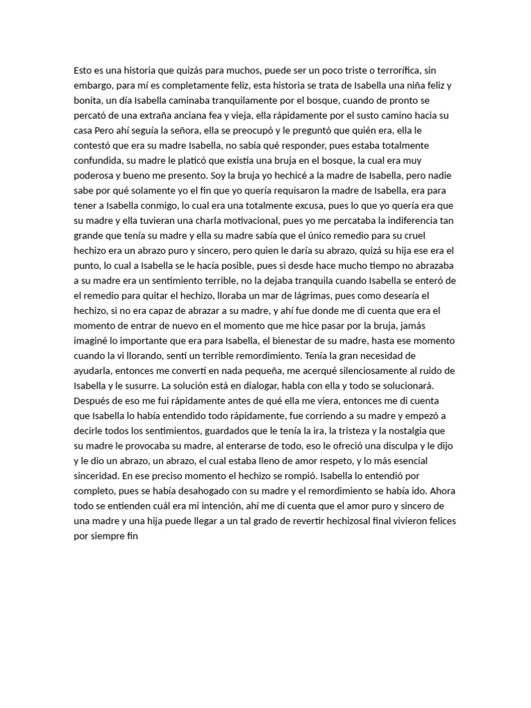 Cuento 2da Persona | PDF