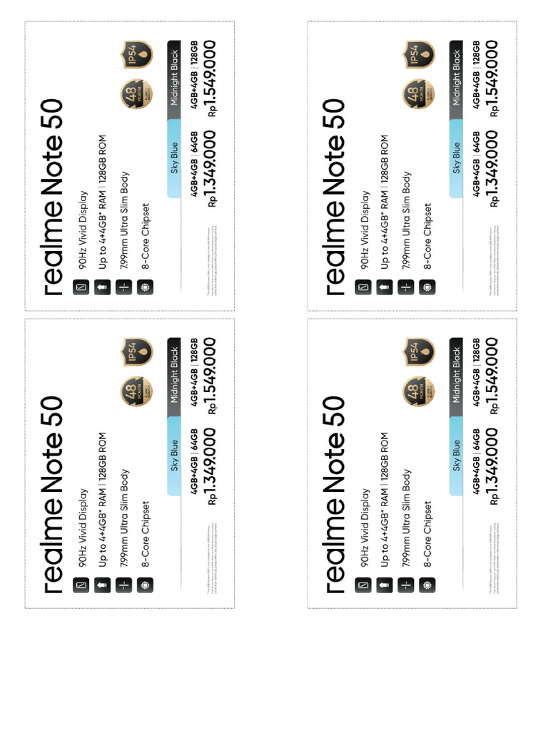 Note50 Price Tag | PDF