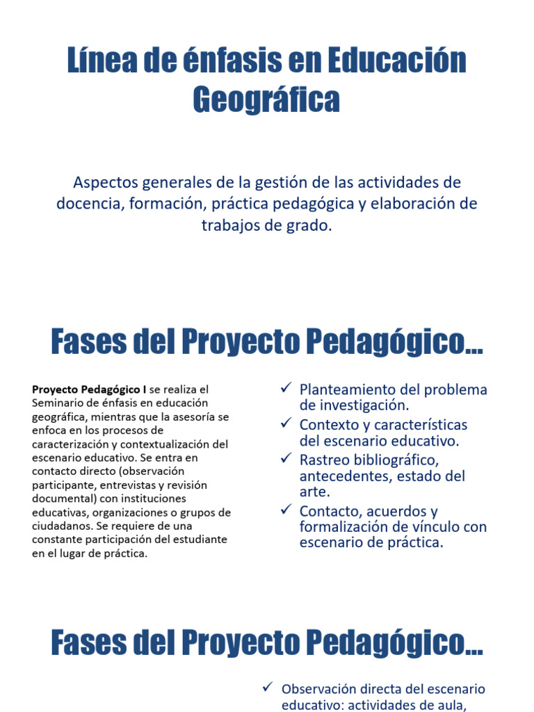 Presentacion Aspectos Formales de La Práctica y Trabajo de Grado | PDF | Pedagogía | Maestros