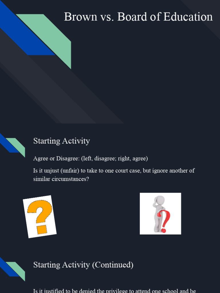 Brown V. Board of Education | PDF | Brown V. Board Of Education | The ...