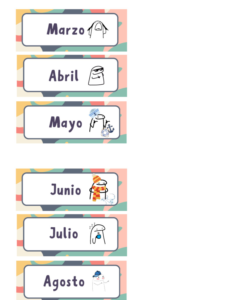 Meses del Año en Español | PDF