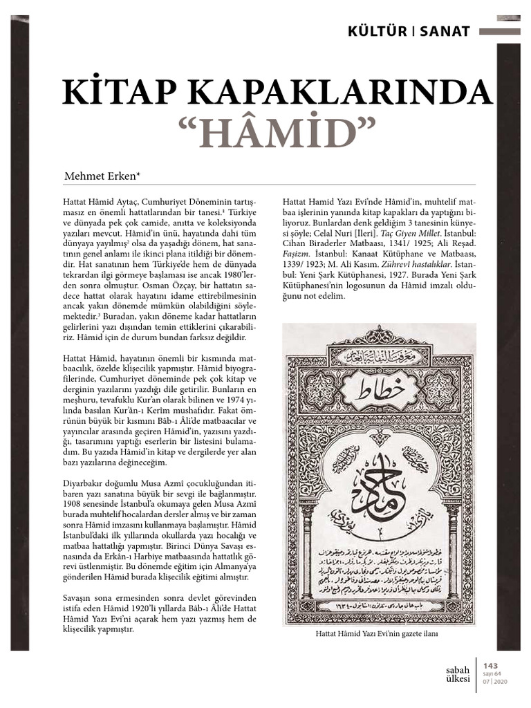 Kitap Kapaklarinda Hamid | PDF
