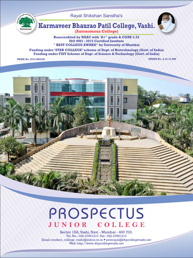 Karmaveer Bhaurao Patil College Prospectus | PDF