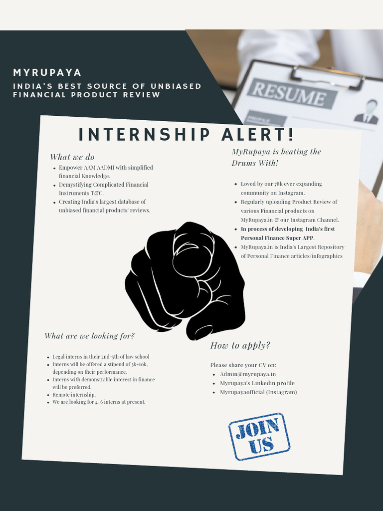 MyRupaya Internship Brochure | PDF