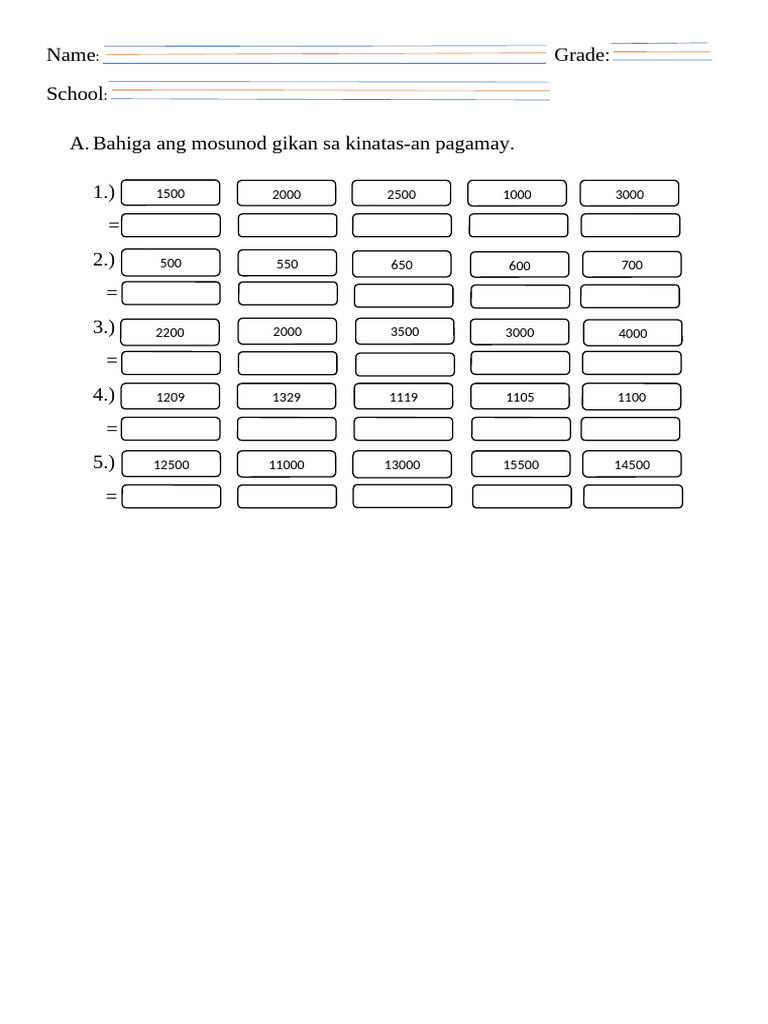 Grade 3 Activity Pdf
