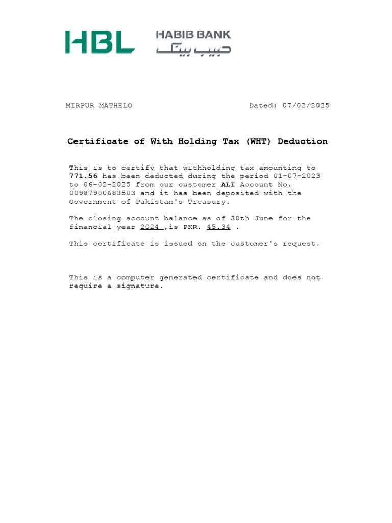 WHT_Certificate_07-02-2025T19_43_04 | PDF