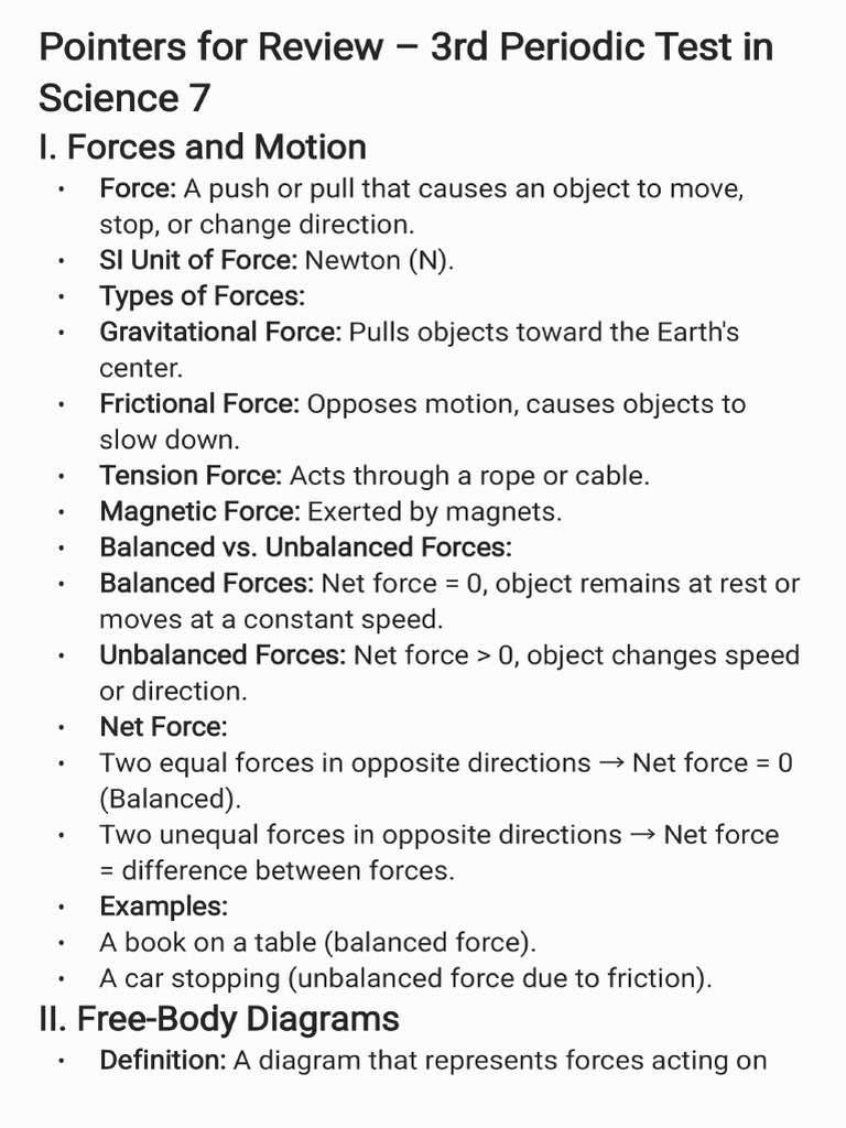 Pointers For Review 3rd Quarter Science 7 - 250209 - 184854 | PDF