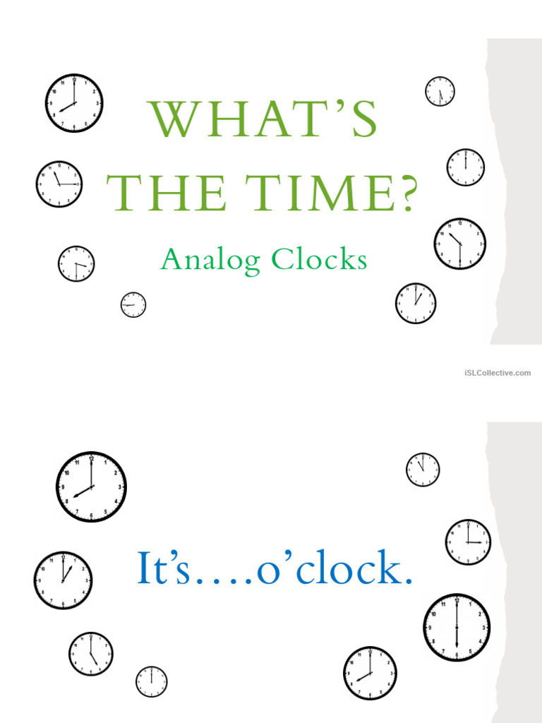 What's the Time_ - Analog Clocks | PDF