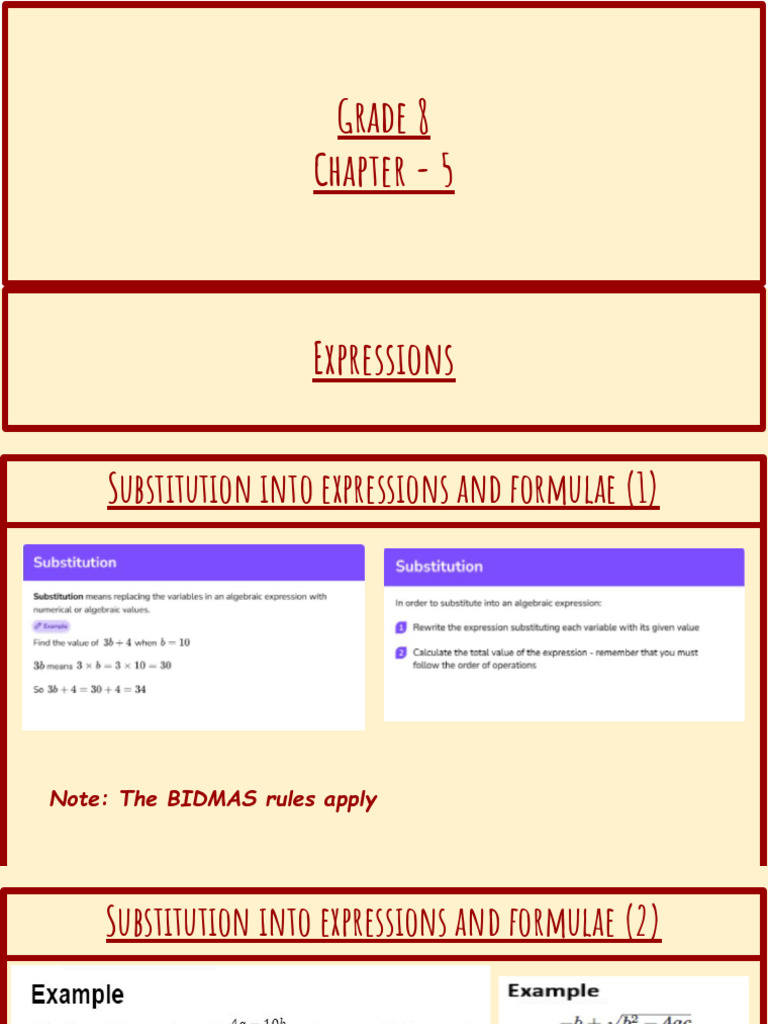 CH 5 Expressions | PDF