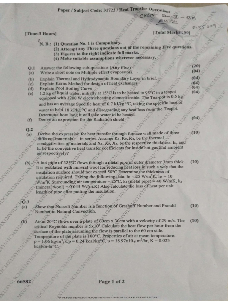 Heat Transfer Operations | PDF