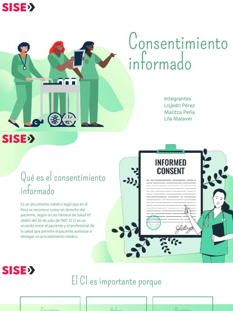 CONSENTIMIENTO INFORMADO | PDF | Consentimiento informado | Medicina ...