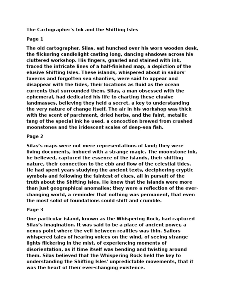 The Cartographer's Ink and The Shifting Isles | PDF