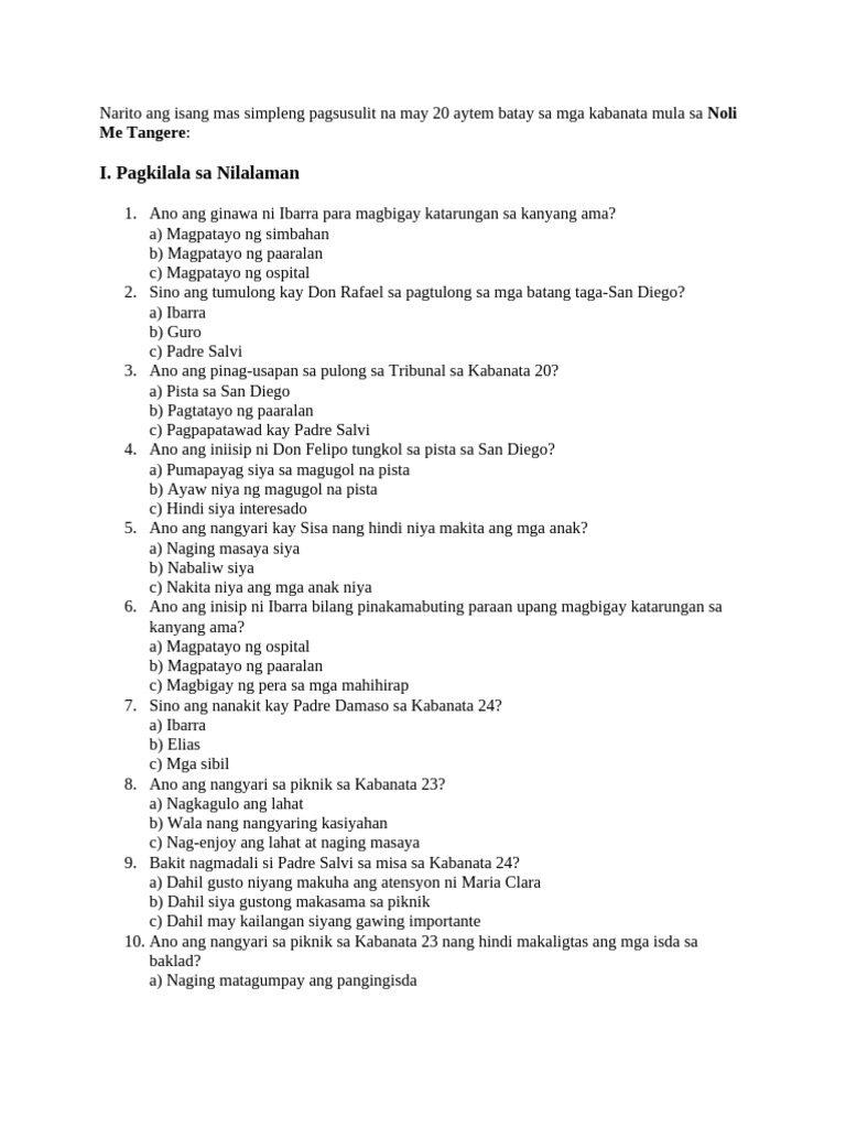 Pagsusulit 3 Sa Fil 9 | PDF