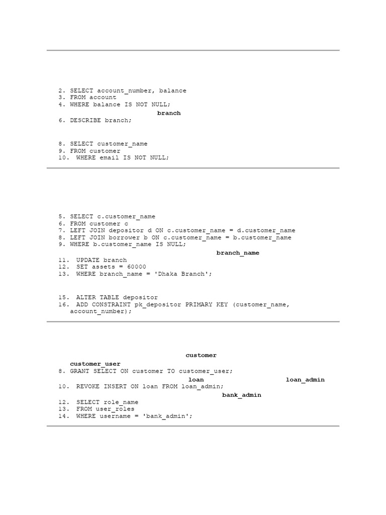 Chapter 4 Sample Questions | PDF | Sql | Data