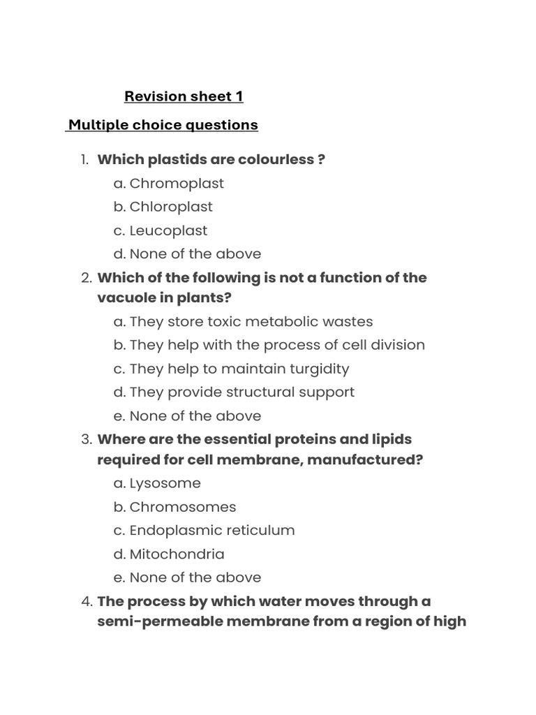 Class 9 Biology Worksheet 1 | PDF | Honey Bee | Tissue (Biology)