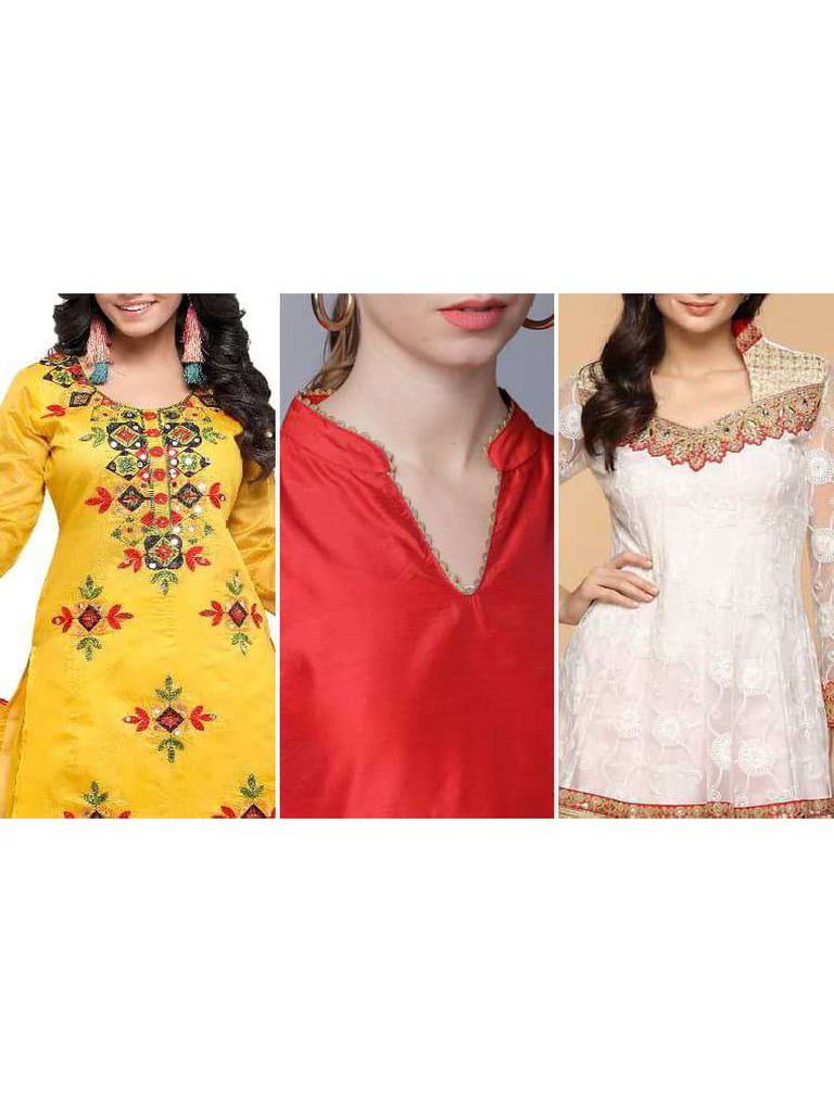 big-punjabi-patiala-suit-neck-design | PDF