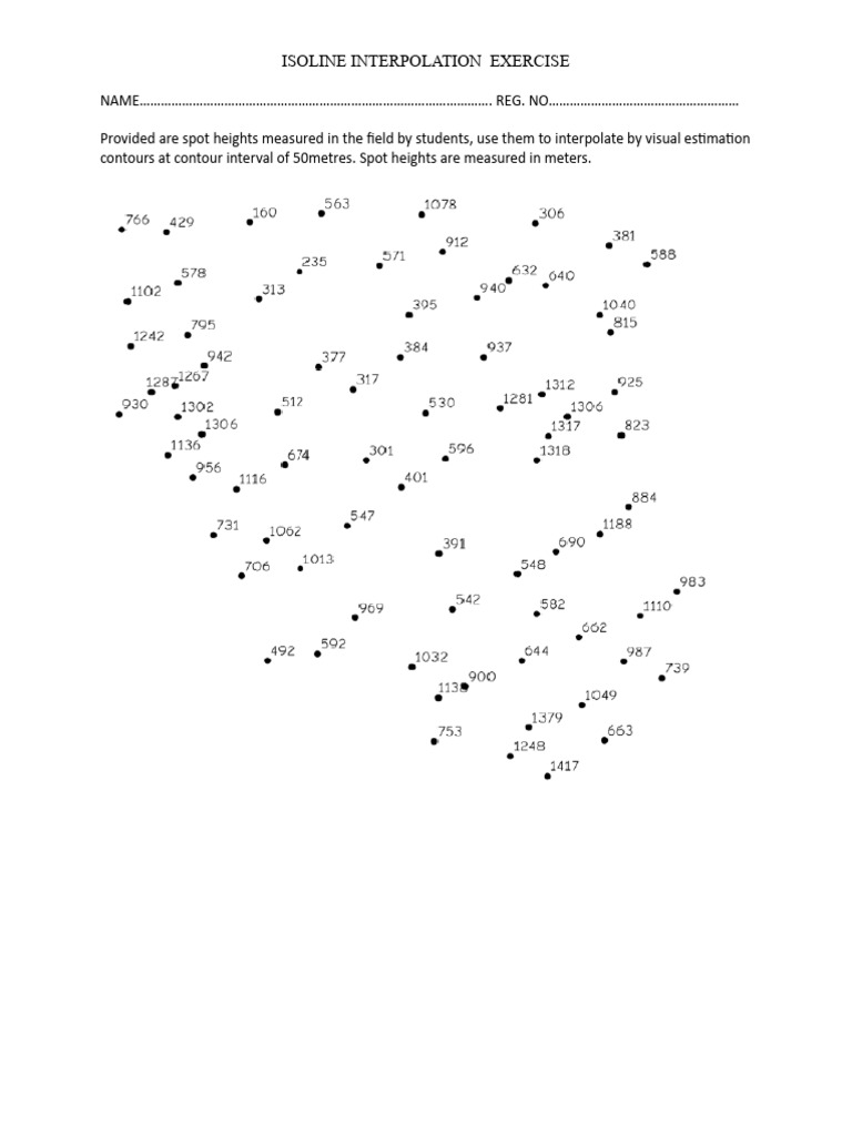 Isoline Mapping Assignment - Docx - 024446 | PDF