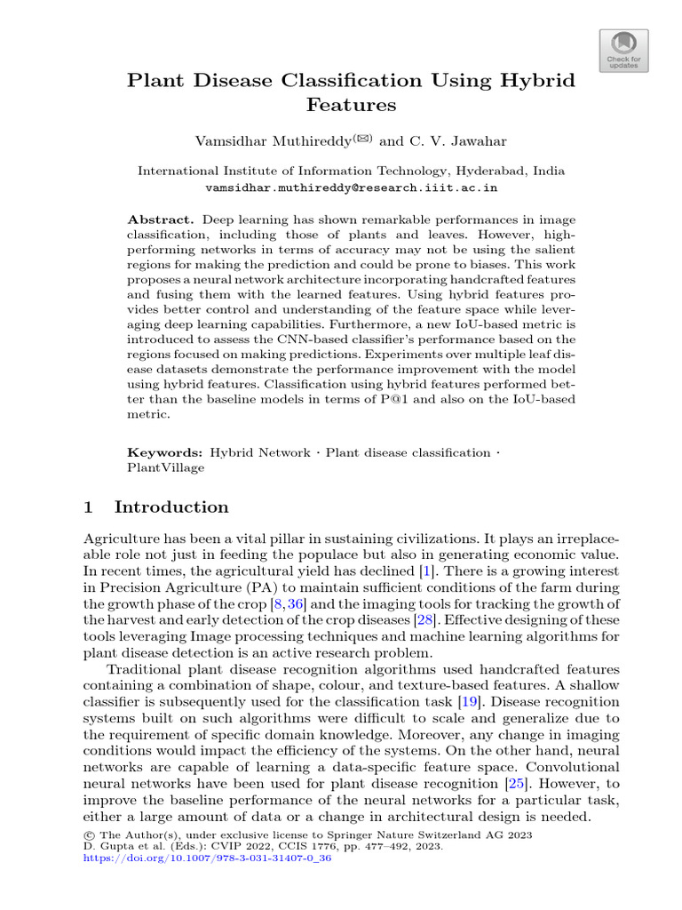 Computer Vision and Image Processing 7th International Conference Cvip ...