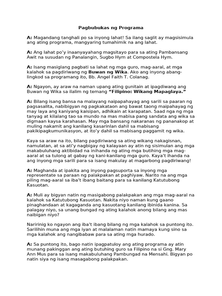 Script-para-sa-buwan-ng-wika | PDF
