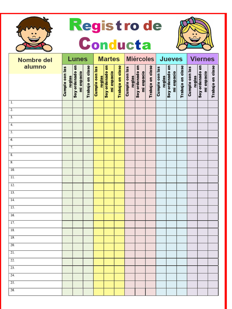 Registro Conducta | PDF
