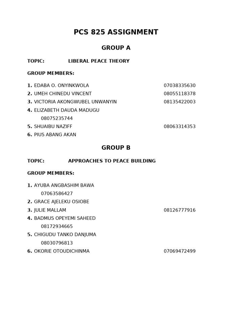 PCS 825 ASSIGNMENT | PDF