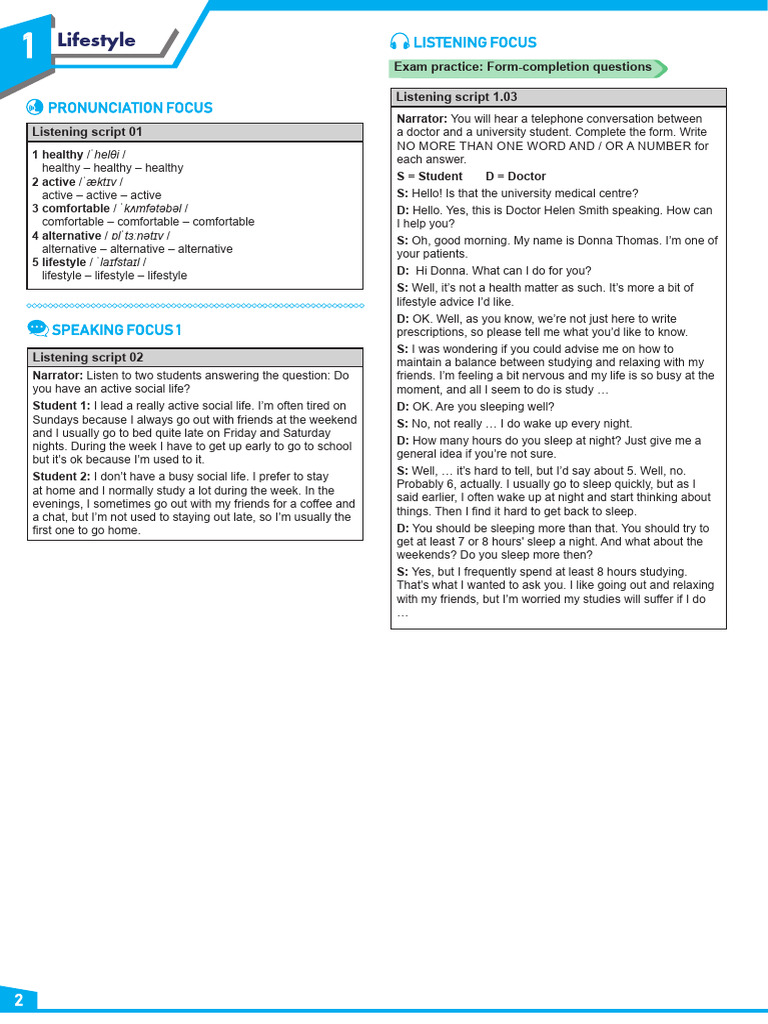 My IELTS Book 2A_Audio Scripts | PDF | Origami | Learning