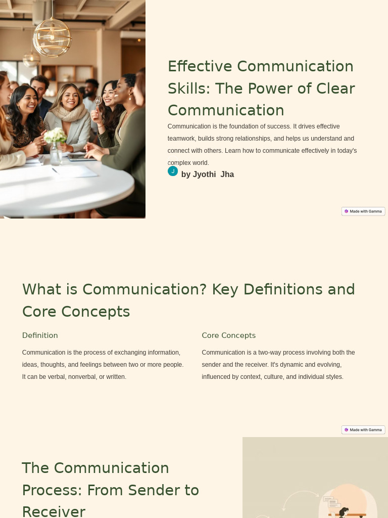 Effective-Communication-Skills-The-Power-of-Clear-Communication | PDF ...