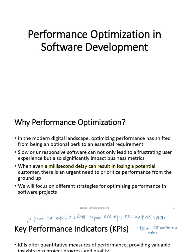 Software Development Performance KPIs | PDF | Program Optimization | Performance Indicator