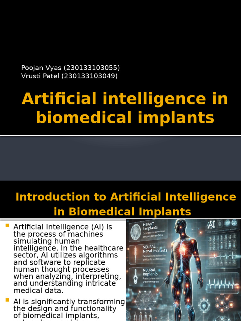 Artificial Intelligence in Biomedical Implants | PDF | Artificial ...