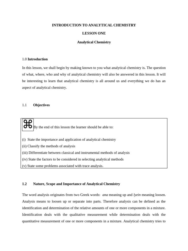 Introduction to Analytical Chemistry | PDF | Analytical Chemistry ...