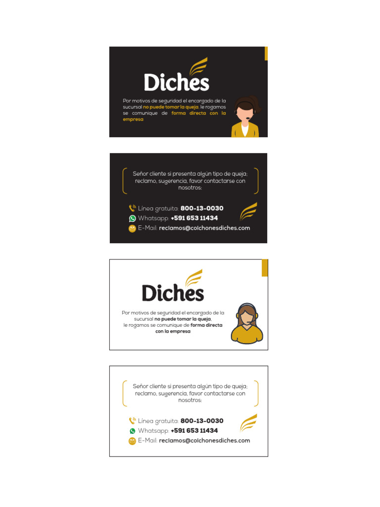 Tarjeta de Reclamos para Impresion | PDF