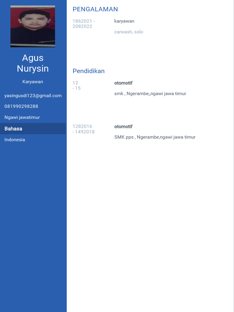 JOBSTREETEXPRESS_AgusNuryasin_Resume_20250225 | PDF