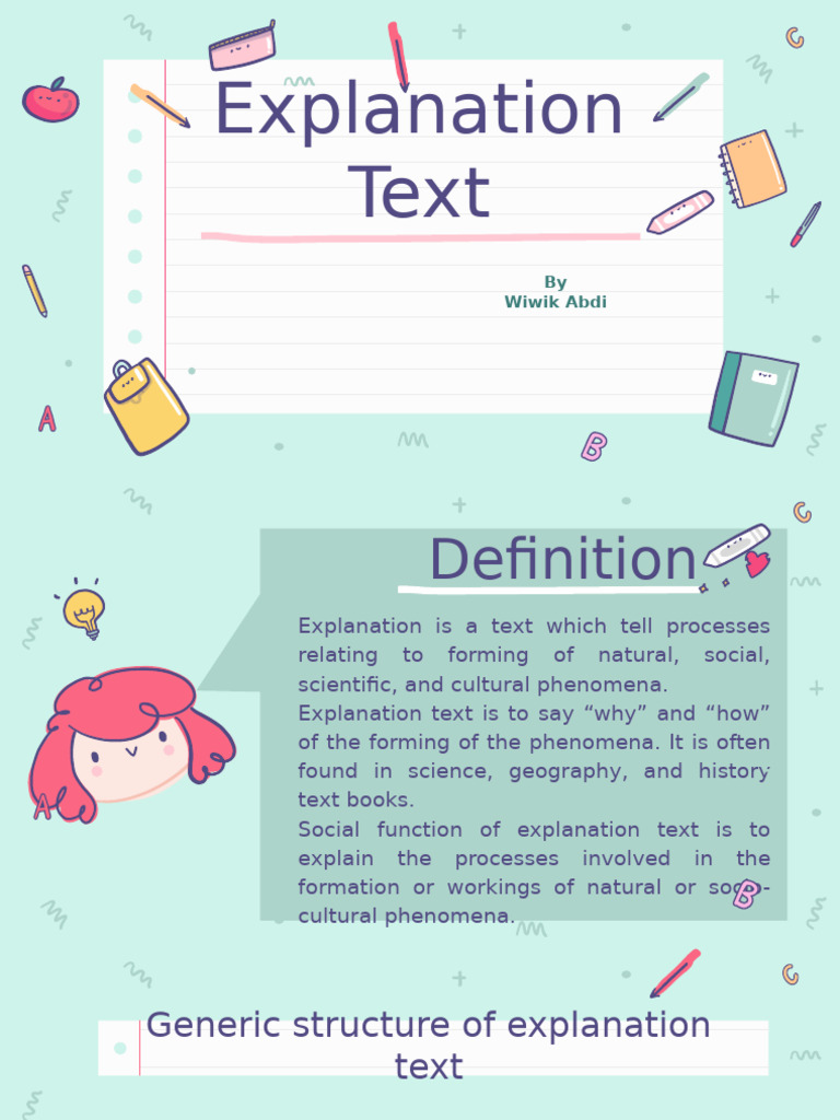 Explanation Text | PDF | Verb | Linguistics
