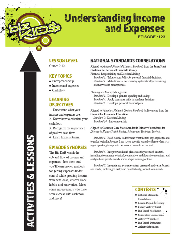 Biz Kids Lesson 123 High School | PDF | Debits And Credits