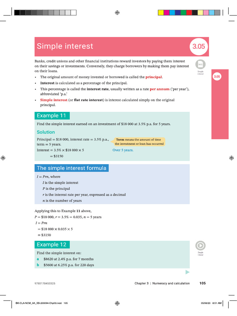 Simple Interest | PDF
