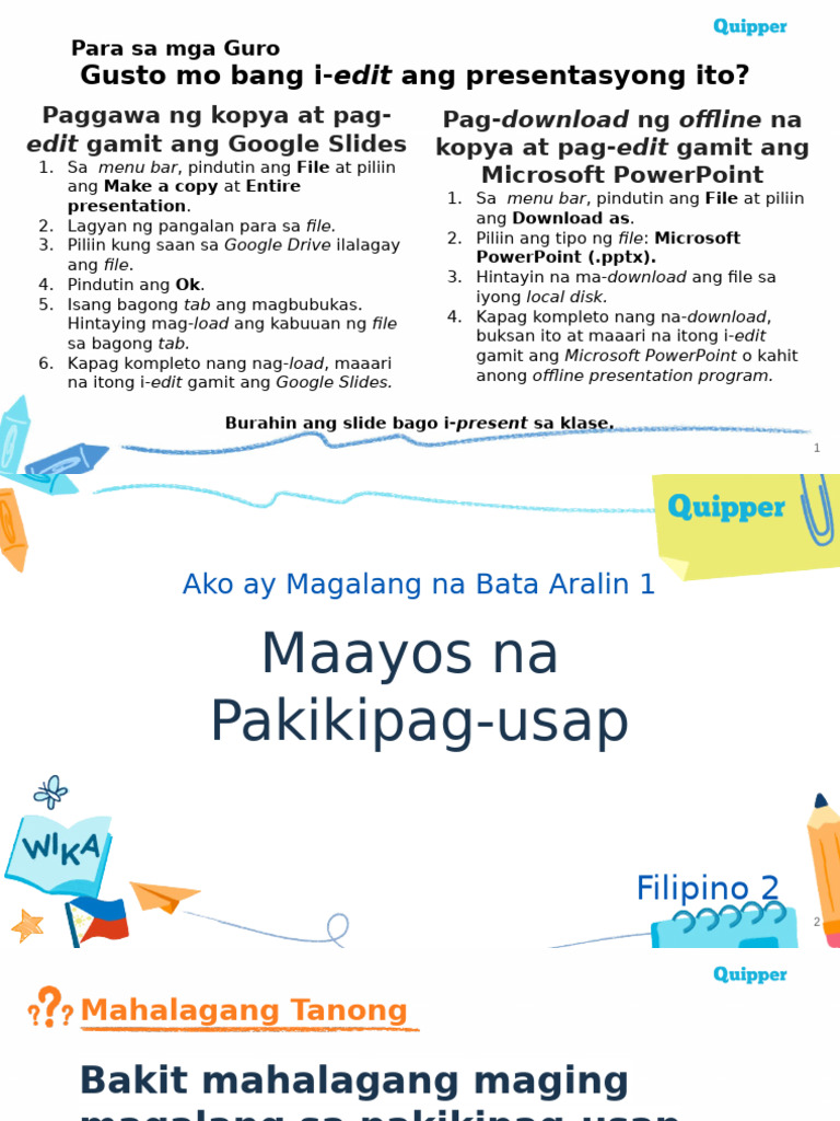 Q1 Maayos Na Pakikipagusap | PDF