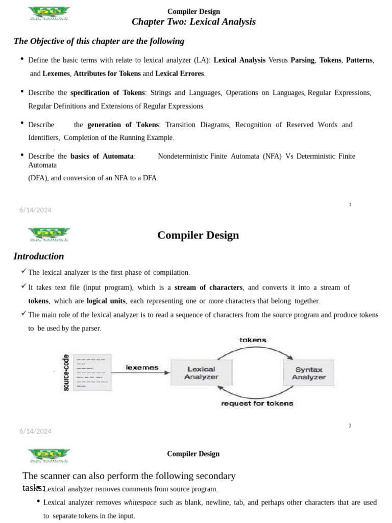 Chapter 2 - Lexical Analysis | PDF | Parsing | Formalism (Deductive)