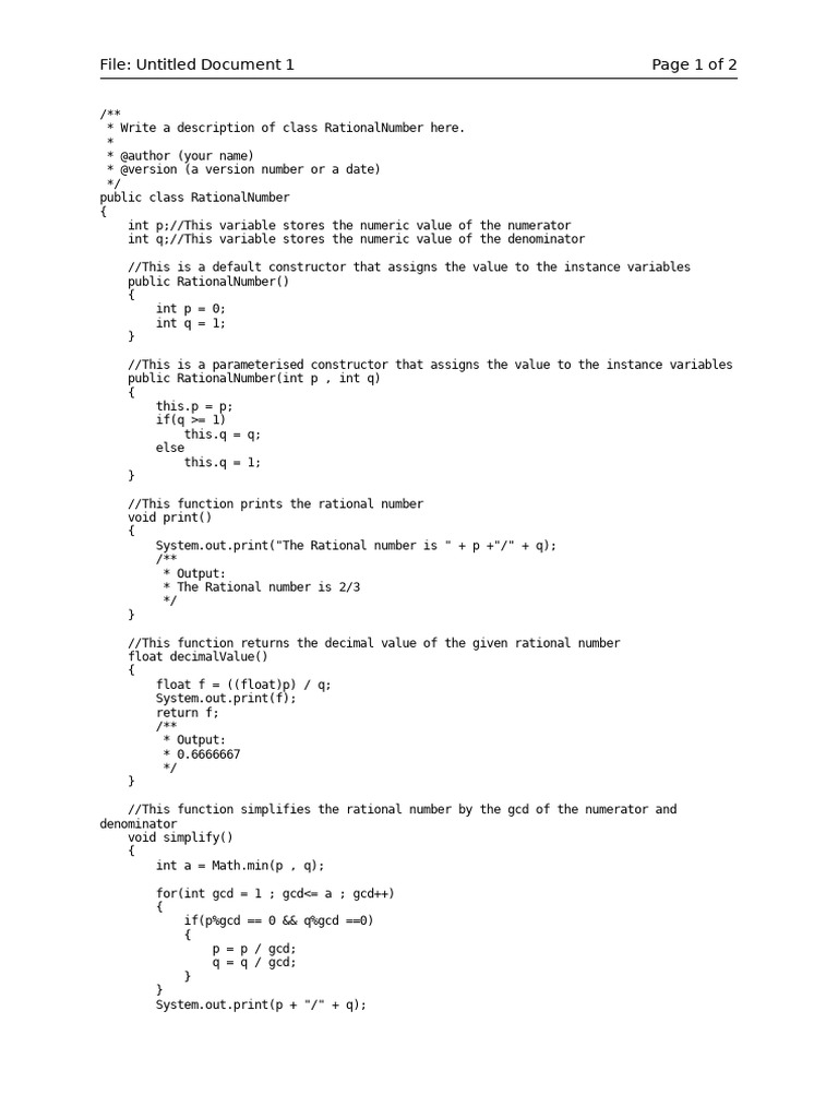 Rational Number | PDF