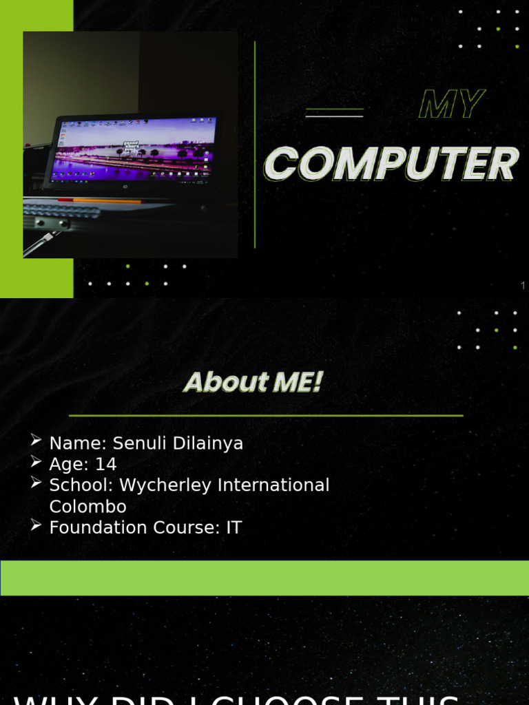 Senuli Dilainya's Computer Overview | PDF