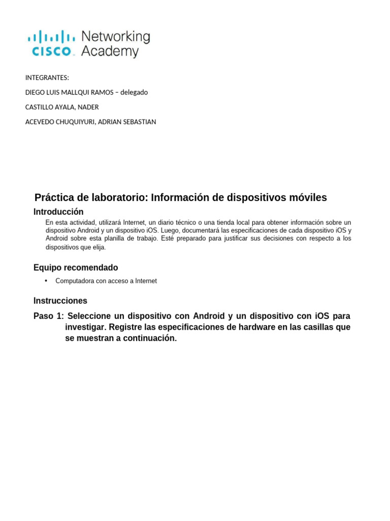 7.1.1.10 Lab - Mobile Device Information | PDF | Android (sistema operativo) | Yo telefono