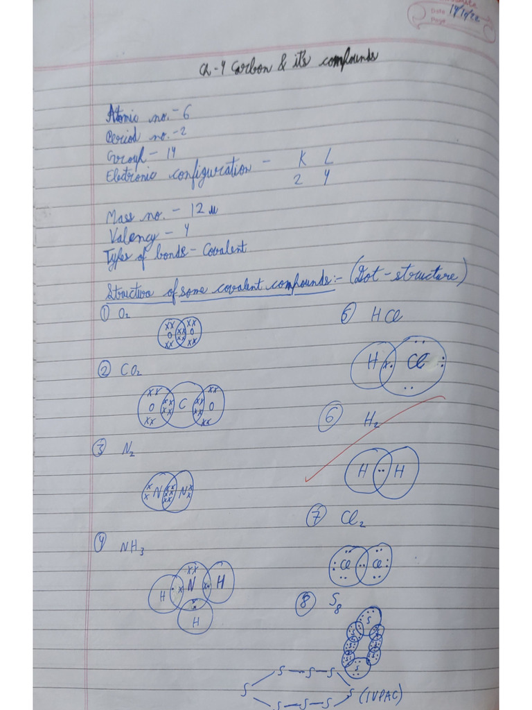 Carbon & It's Compounds | PDF