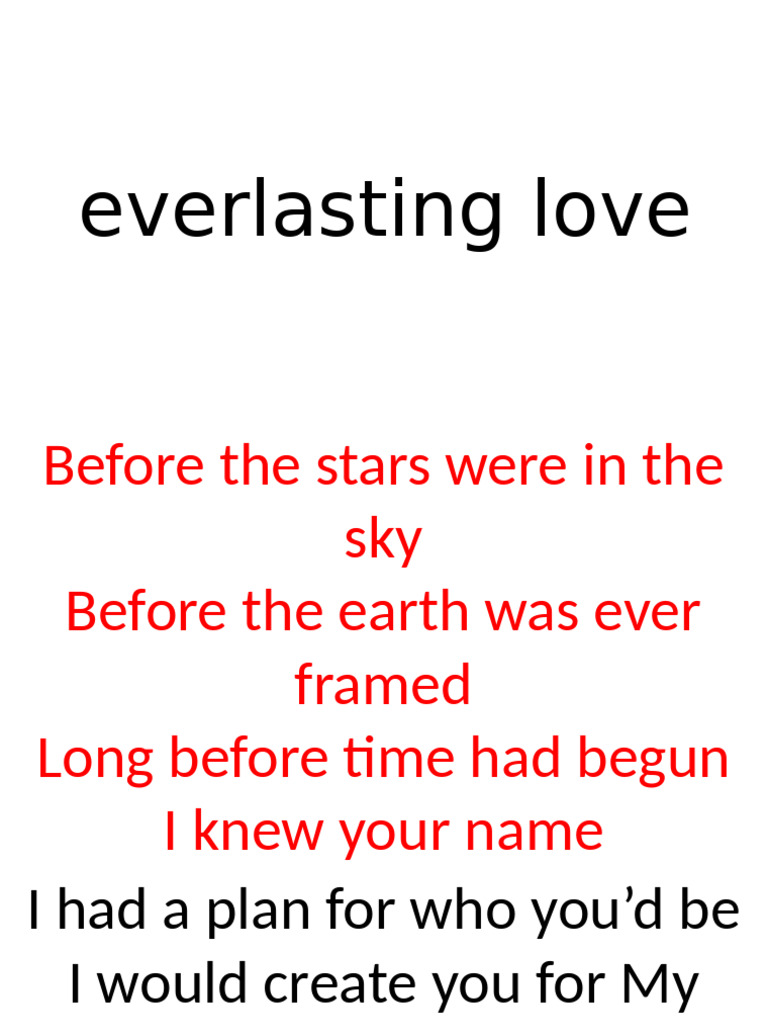 Everlasting Love | PDF